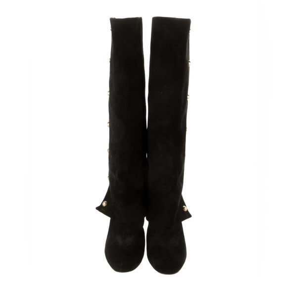 Stuart Weitzman | Shoes | Stuart Weitzman Spats Tall Knee High Black ...